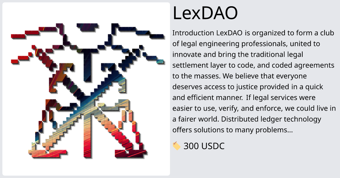 LexDAO Membership Card | Unlock App