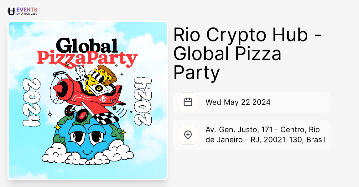 Rio Crypto Hub - Global Pizza Party