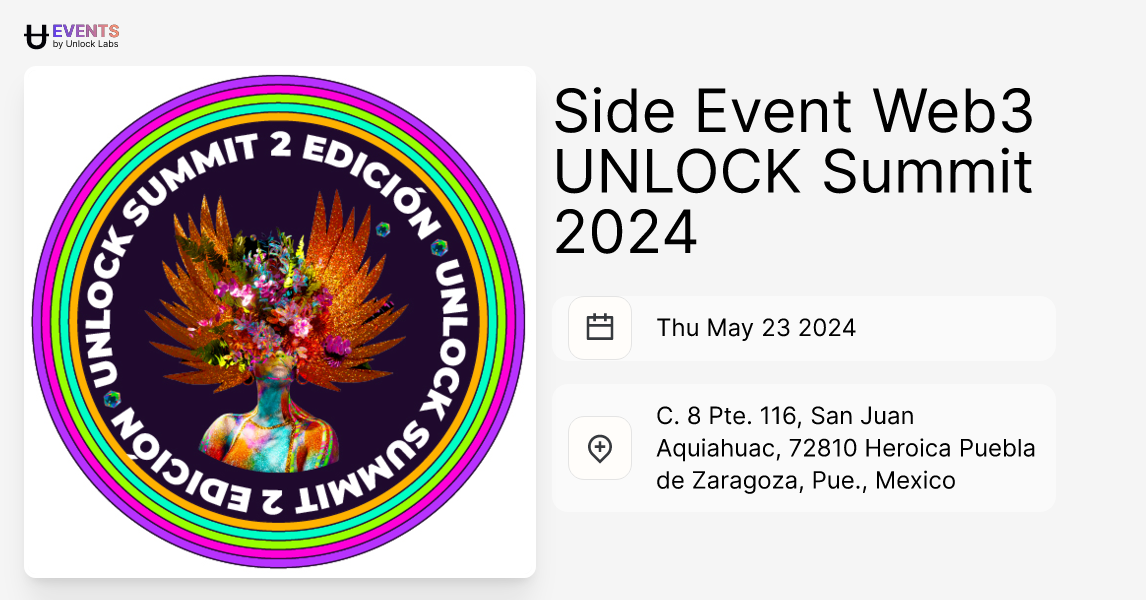 Side Event Web3 UNLOCK Summit 2024